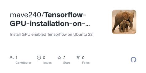 GitHub Mave240 Tensorflow GPU Installation On Ubuntu 22 Install GPU