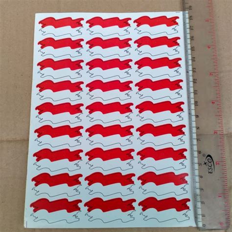 Jual Sticker Pipi Bendera Indonesia Stiker Hiasan Pipi Grosir Shopee