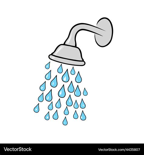 Shower Head Royalty Free Vector Image VectorStock