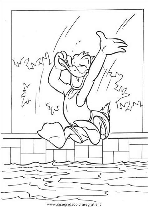 Disegno Disney Paperino Personaggio Cartone Animato Da Colorare