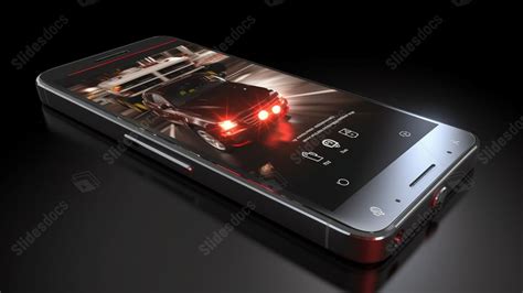 Fondo Un Teléfono Inteligente 3D Equipado Con Función De Llamada De