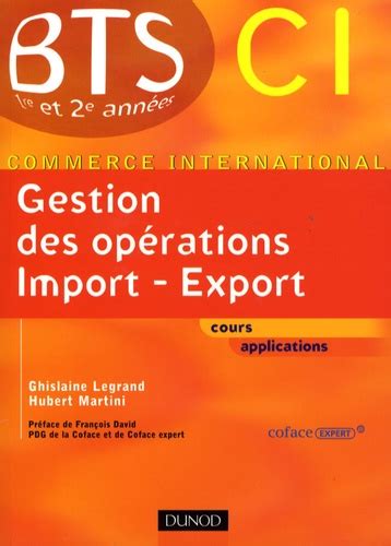 PDF Gestion des opérations import export BTS CI 1e à Pikine