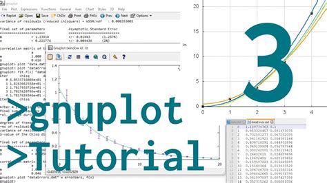 gnuplot tutorial 3 curve fitting ssr and wssr unweighted and weighted youtube