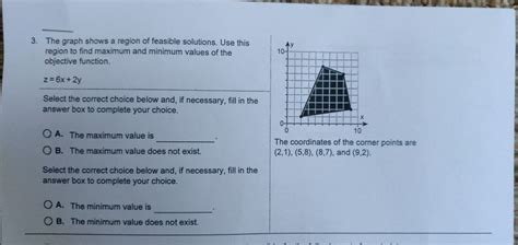 solved 4 find the minimum and maximum values of z 9x 4y