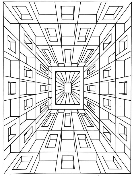 Disegni Di Op Art Da Colorare Per Adulti