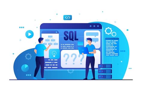 Free Vector Abstract Technology Sql Illustration