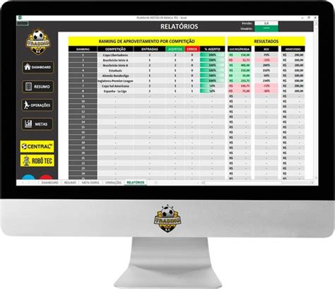 Planilha Gest O De Banca Tec Profissional Bet Parcelamento Sem Juros