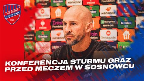 Konferencja prasowa Sturmu Graz przed meczem z Rakowem Częstochowa
