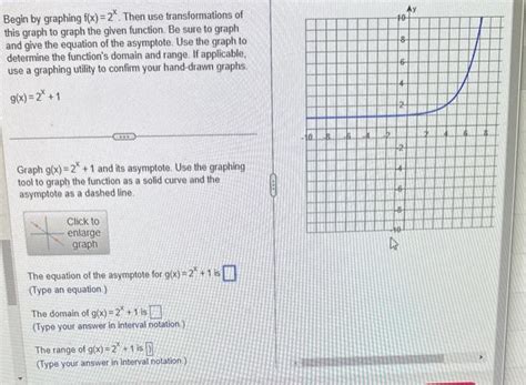 solved begin by graphing f x 2x then use transformations