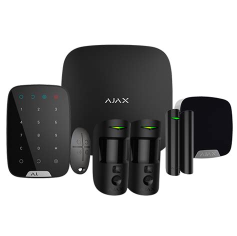 Kit Alarme Sans Fil AJAX AJ HUB2KIT DP PRO Noir Distributeur De