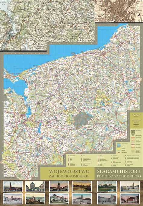 MAPA TURYSTYCZNA ŚLADAMI HISTORII POMORZA ZACHODNIEGO 1 285 000