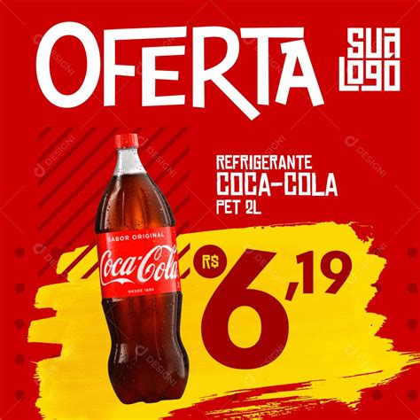 Oferta Refrigerante Coca Cola Social Media PSD Editável download