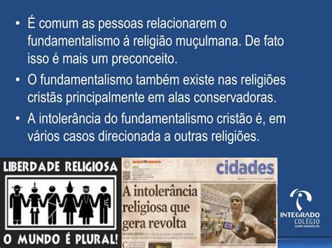 O Fundamentalismo Religioso Contemporâneo Apresenta Obstáculos