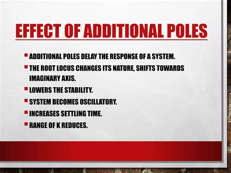 Effect Of Adding Poles And Zeros In System Transfer Function Ppt