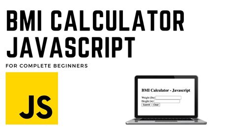 Build A BMI Calculator In Javascript For Complete Beginners YouTube