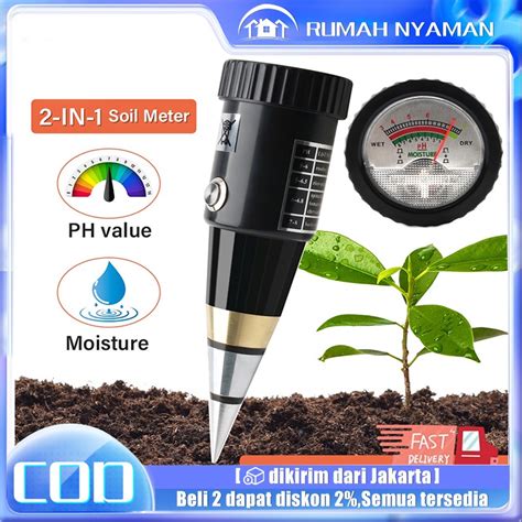 Jual Alat Penggukur Tanah 2 In 1 Pen Type PH Meter Soil Analyzer Tester