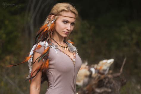 Amazon Warrior Woman Savage Tribal Native Girl Verbena Native Girls