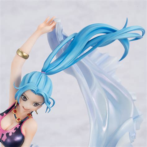 Nefertari Vivi One Piece Highres Photo Medium 1girl Blue Hair Breasts Cleavage Female
