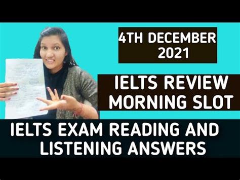 4 December IELTS Exam Morning Slot Review 4 December 2021 Ielts Exam