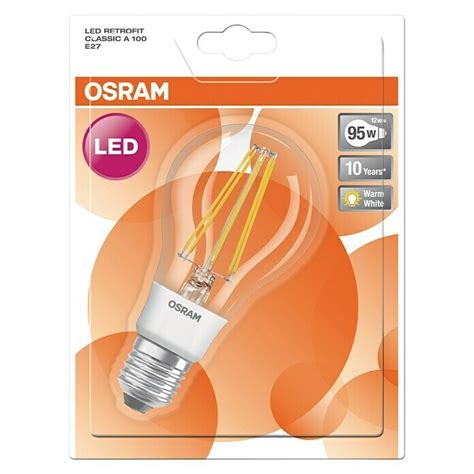 Osram LED Lampe Retrofit Classic A E27 Nicht Dimmbar Warmweiß 1 420