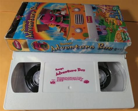 BARNEY S ADVENTURE BUS VHS Barney 1997 Classic Collection White Tape