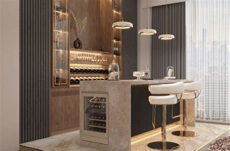 Cocktail Hour A Curated Luxury Home Bar Modern Furniture By Caffe