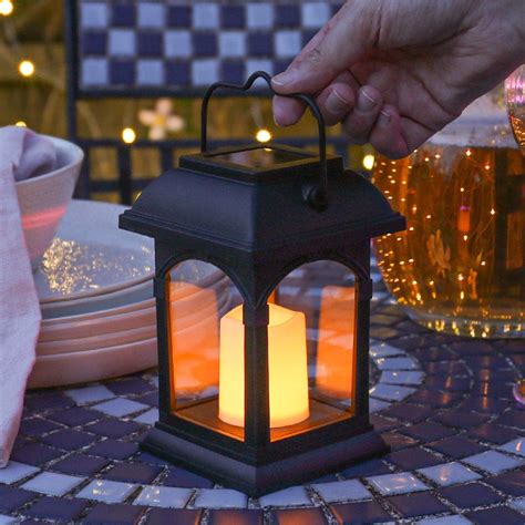 Relaxdays Led Laternen Er Set Kerze Mit Flammeneffekt Outdoor