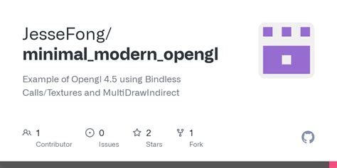 github jessefong minimal modern opengl example of opengl 4 5 using bindless calls textures