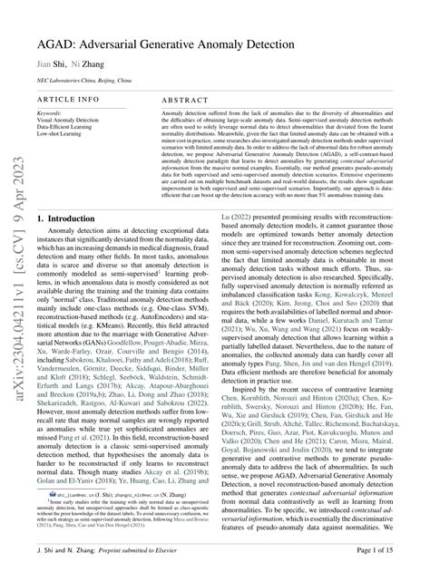 pdf agad adversarial generative anomaly detection
