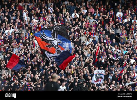 Crystal Palace Fans In The Stands Stock Photo Alamy