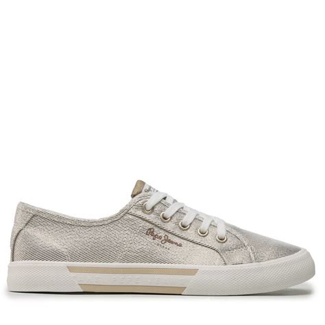 Sneakers Aus Stoff Pepe Jeans Brady Party W Pls Goldfarben