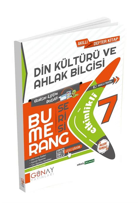 Gün Ay Yayınları Günay Yayınları 7 Sınıf Bumerang Din Kültürü Akıllı
