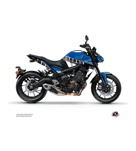 Kit Déco Yamaha MT 09 VINTAGE Bleu Kit déco Yamaha MT 09