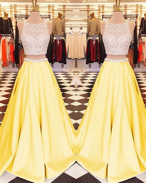 Two Piece Prom Dresses A Line Long Sexy Prom Dressevening Dress Jkl15 Anna Promdress