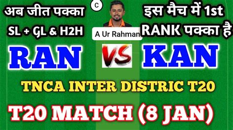Ran Vs Kan Dream11 Prediction Ran Vs Kan Ran Vs Kan Dream11 Team