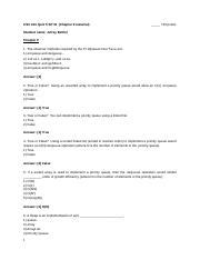 CSC Quiz 5 Final Docx CSC 241 Quiz 5 SP 21 Chapter 9 Material 50