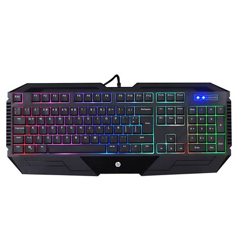 Teclado Hp Gamer Usb Led Rgb Membrana K Comtek Tecnologia