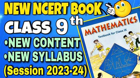 New Ncert Book Of Class Th Maths Session New Syllabus Of