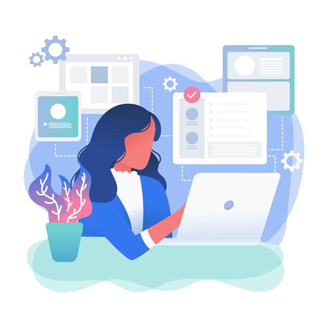 female developer vector 227880 vector art at vecteezy
