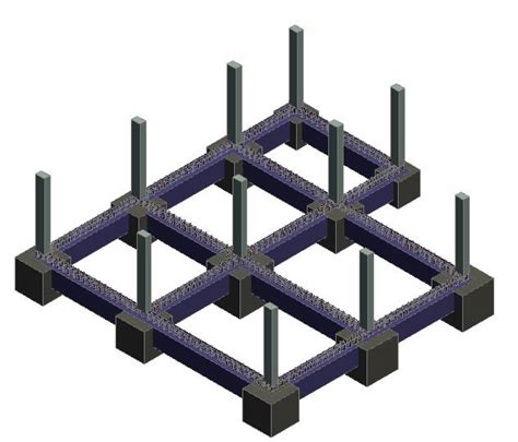 Plano De Cimentacion Zapatas Aisladas En DWG 1 17 MB Librería CAD