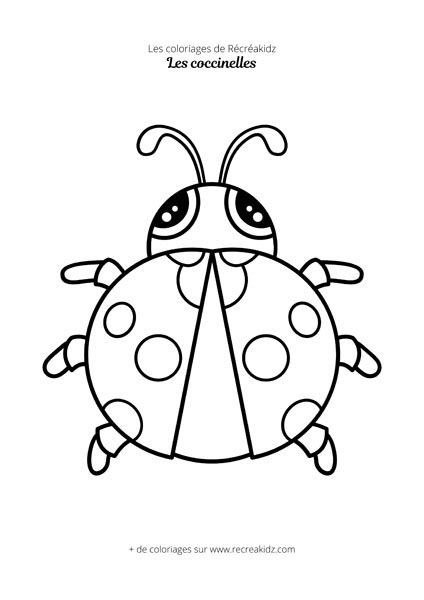 Coloriage Coccinelle Imprimer Pdf Dessin De Coccinelle Colorier