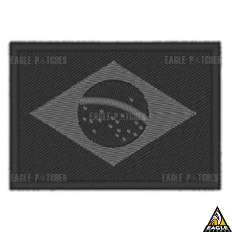 Patch Bordado Bandeira Do Brasil T Tica