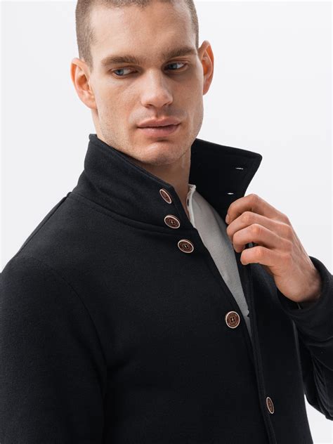 Bluza męska rozpinana bez kaptura czarna CARMELO MODONE wholesale