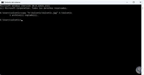 C Mo Usar El Comando Copy En Cmd Solvetic