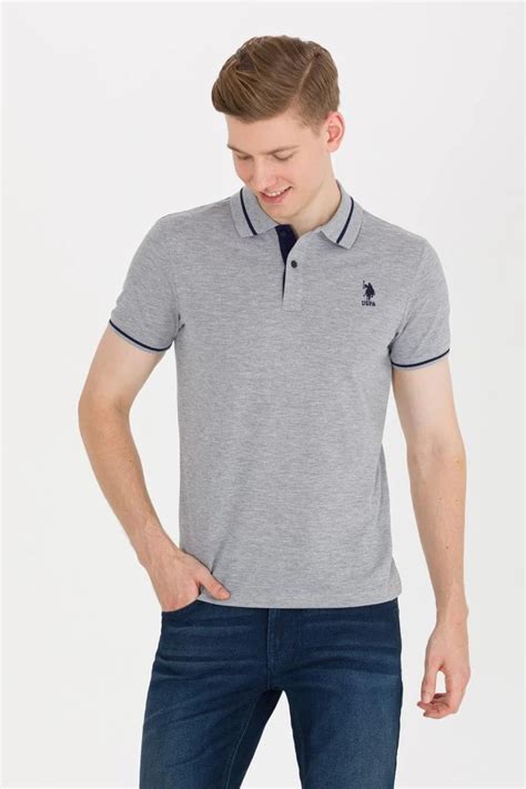 U S Polo Assn Erkek Gri Melanj Polo Yaka T Shirt Fiyat Yorumlar