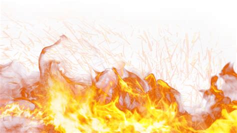 Fire Burning With Realistic Red Flame Fire Burning And Realistic Red