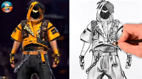 DESENHANDO COMBINAÇÕES DE ROUPA FREE FIRE SKINS 6 COMO DESENHAR