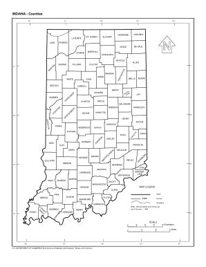 Indiana Counties Map Form Fill Out And Sign Printable Pdf Template