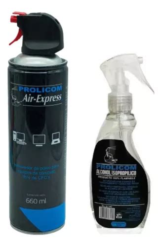 Kit Limpieza Pc Aire Comprimido Ml Alcohol Isoprop Lico