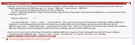 ios command codesign failed with a nonzero exit code in xcode version 13 1 stack overflow